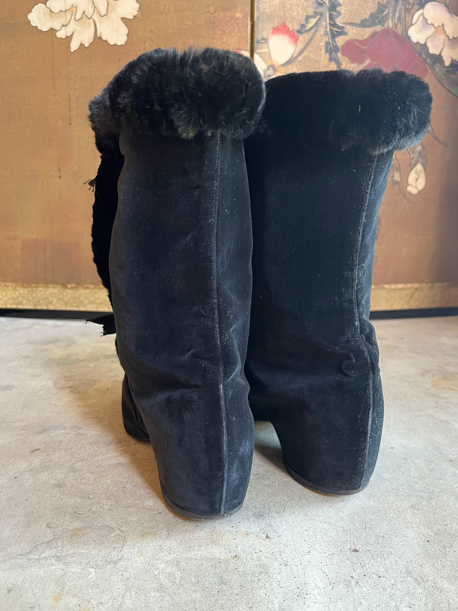 c. 1890s-1900s Black Carriage Boots – Witchy Vintage